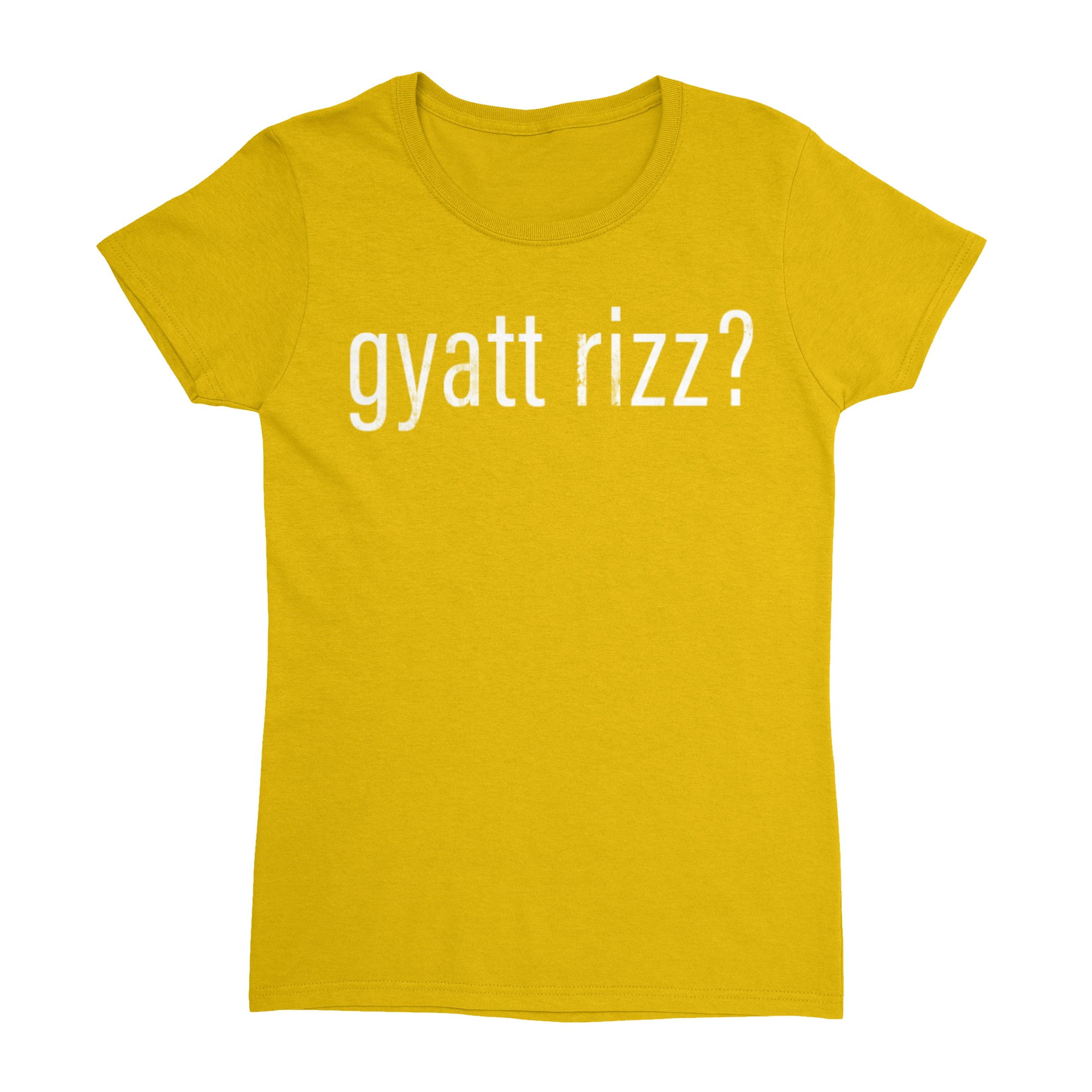 Gyatt Rizz Funny Meme Rizzler Alpha Gen Slang Ladies' Crewneck T-Shirt ...