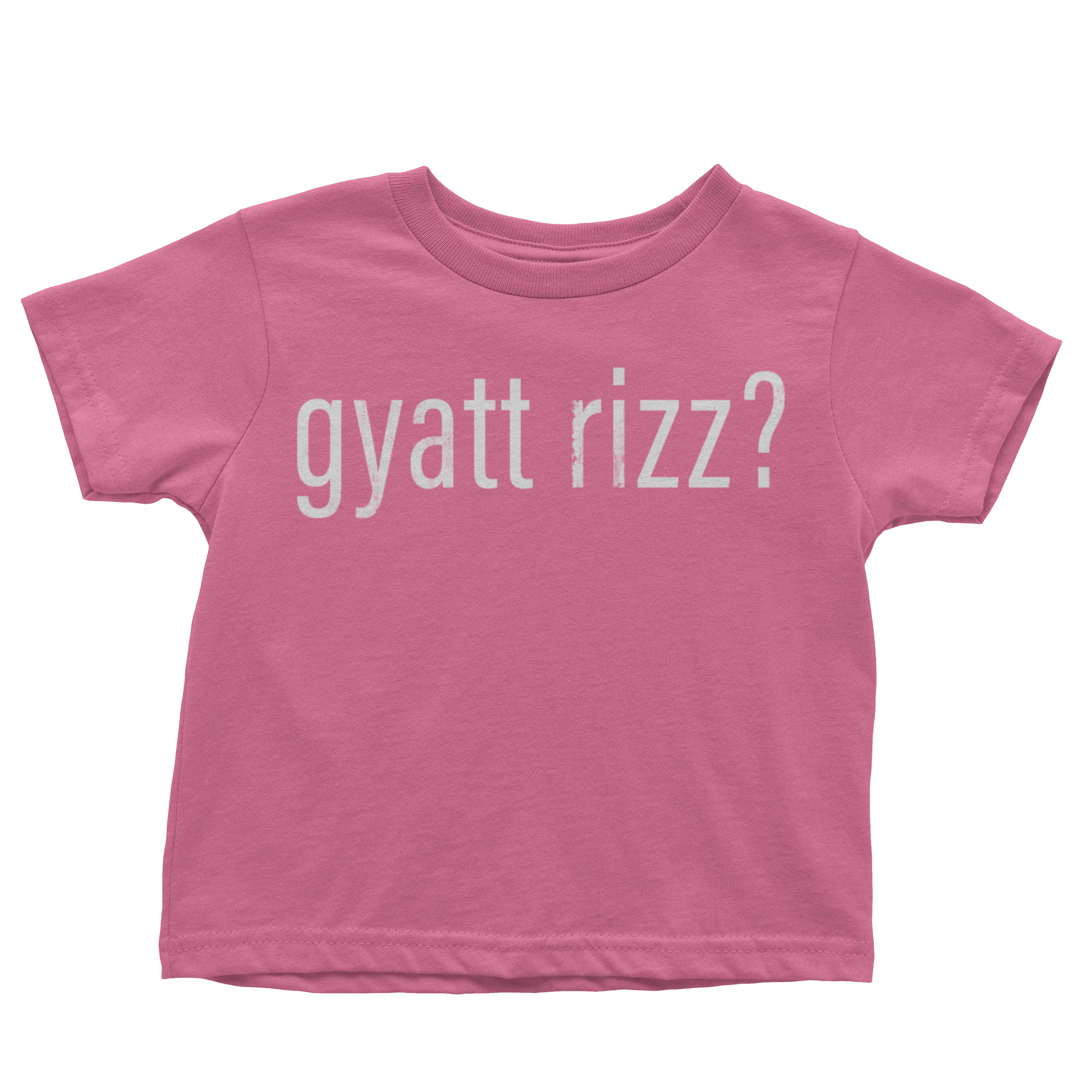 Gyatt Rizz Funny Meme Rizzler Alpha Gen Slang Toddler T-Shirt (Pink, 5T ...