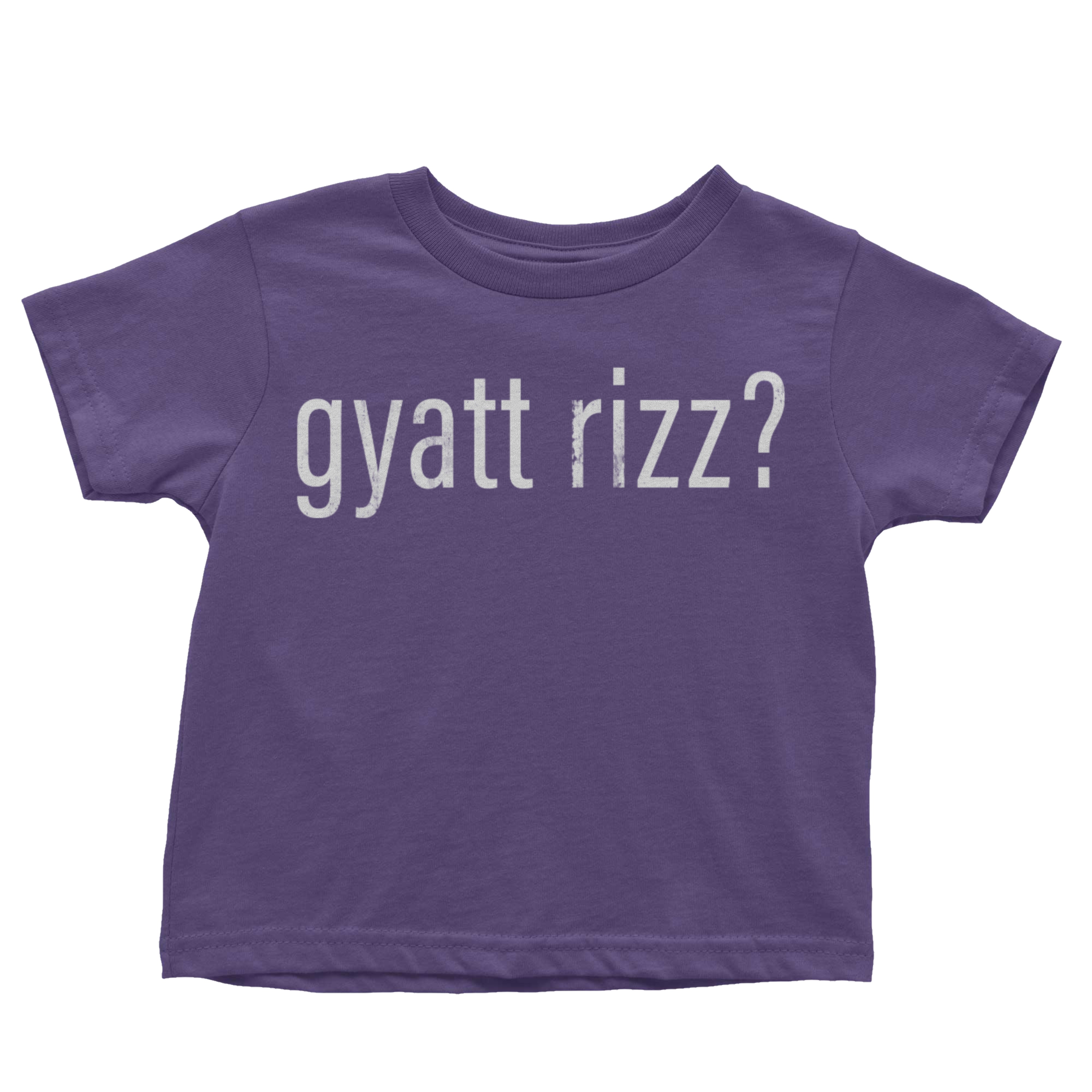 Gyatt Rizz Funny Meme Rizzler Alpha Gen Slang Toddler T-Shirt (Purple ...