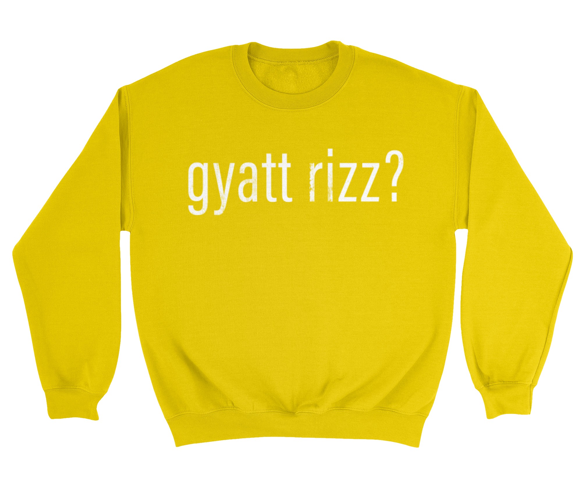 Gyatt Rizz Funny Meme Rizzler Alpha Gen Slang Unisex Crewneck ...