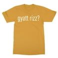 Gyatt Rizz Funny Meme Rizzler Alpha Gen Slang Unisex T-Shirt (Gold ...