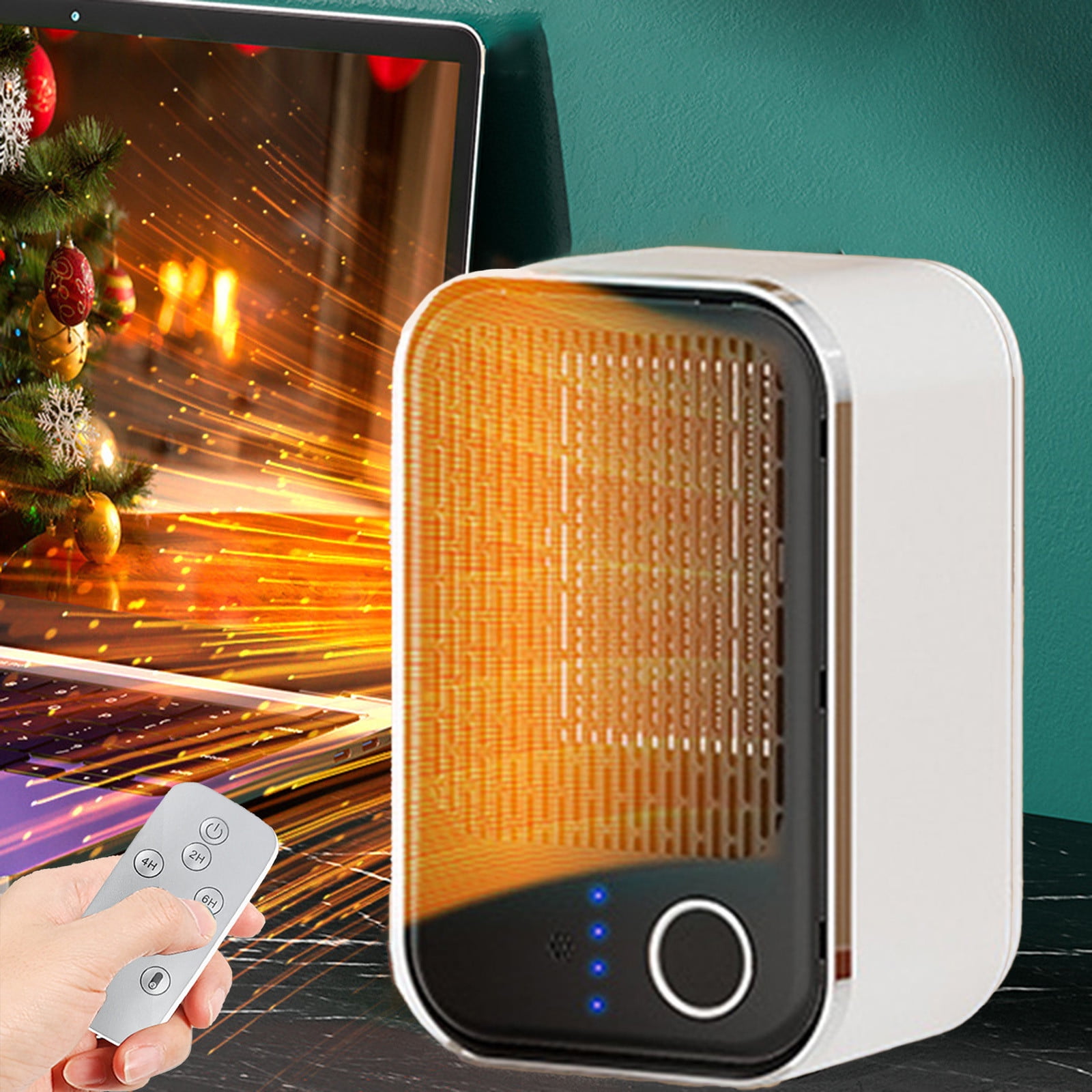 Gyedtr Compact, Intelligent & Energy-Efficient Small Vertical Heater with 1200W Power, and Timed ...