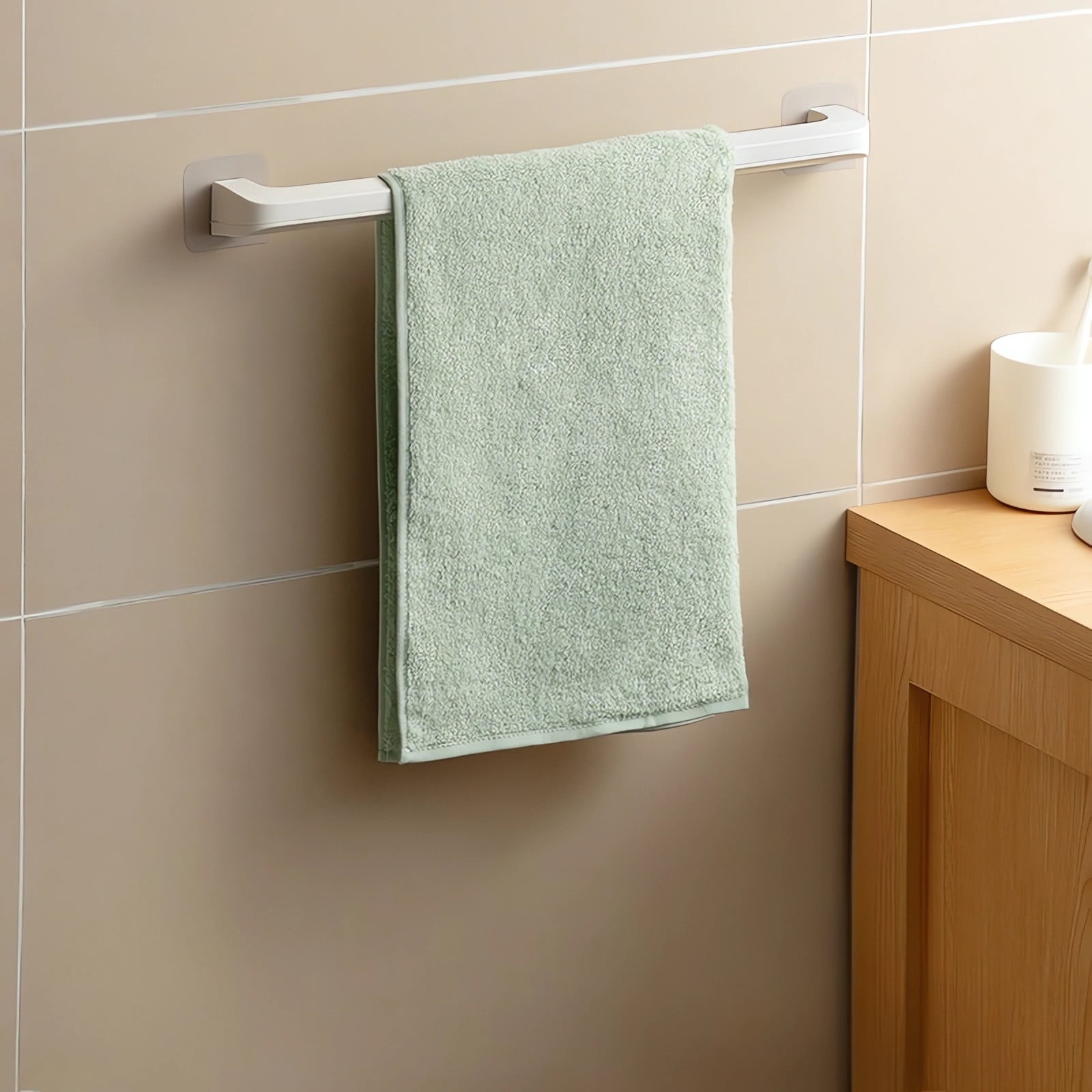Gyedtr Elegant & Practical No-Punch Wall Mounted Towel Rack for Modern ...