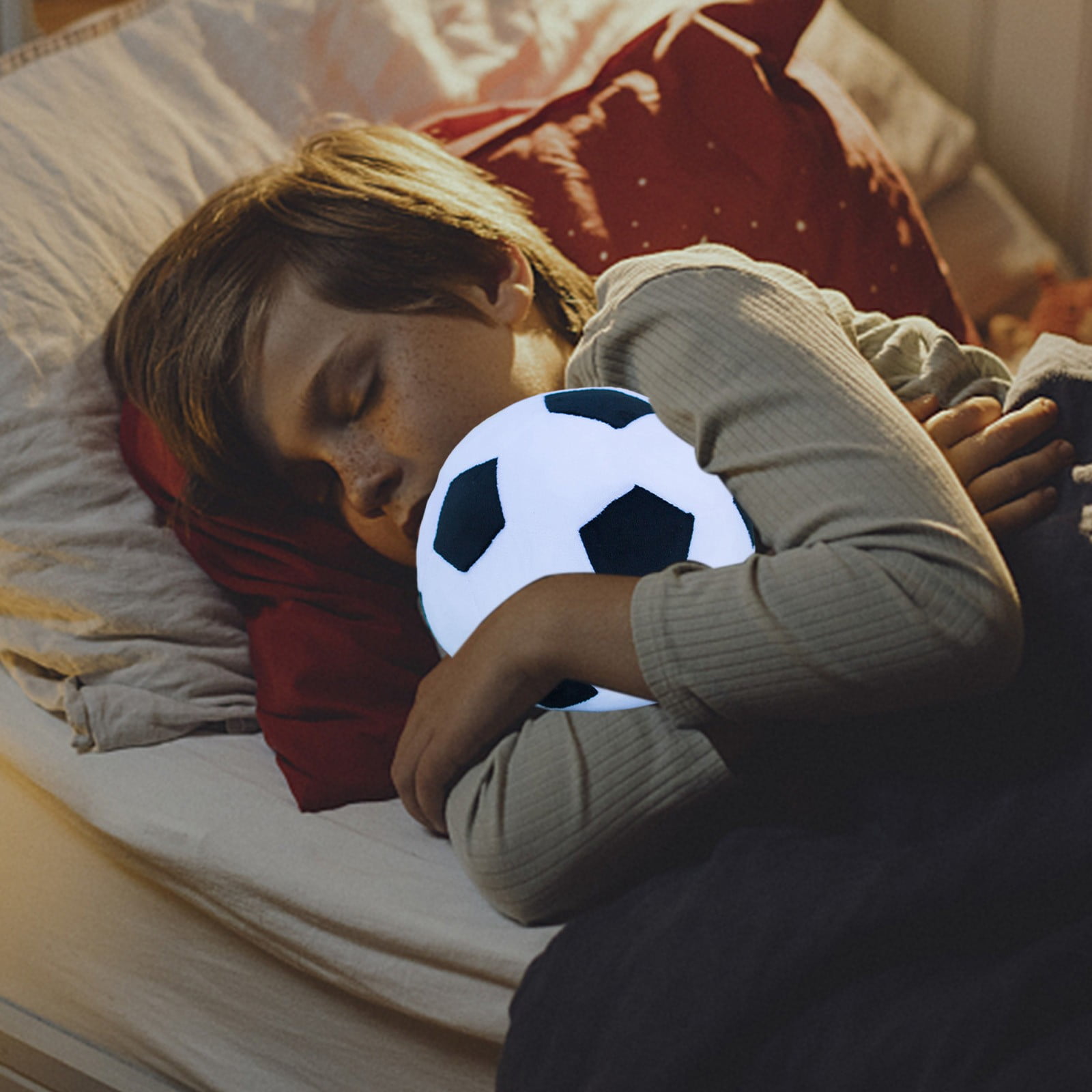 Gyedtr Faux Plush Soccer Ball,11 In White and Black Soft Soccer Stuffed ...