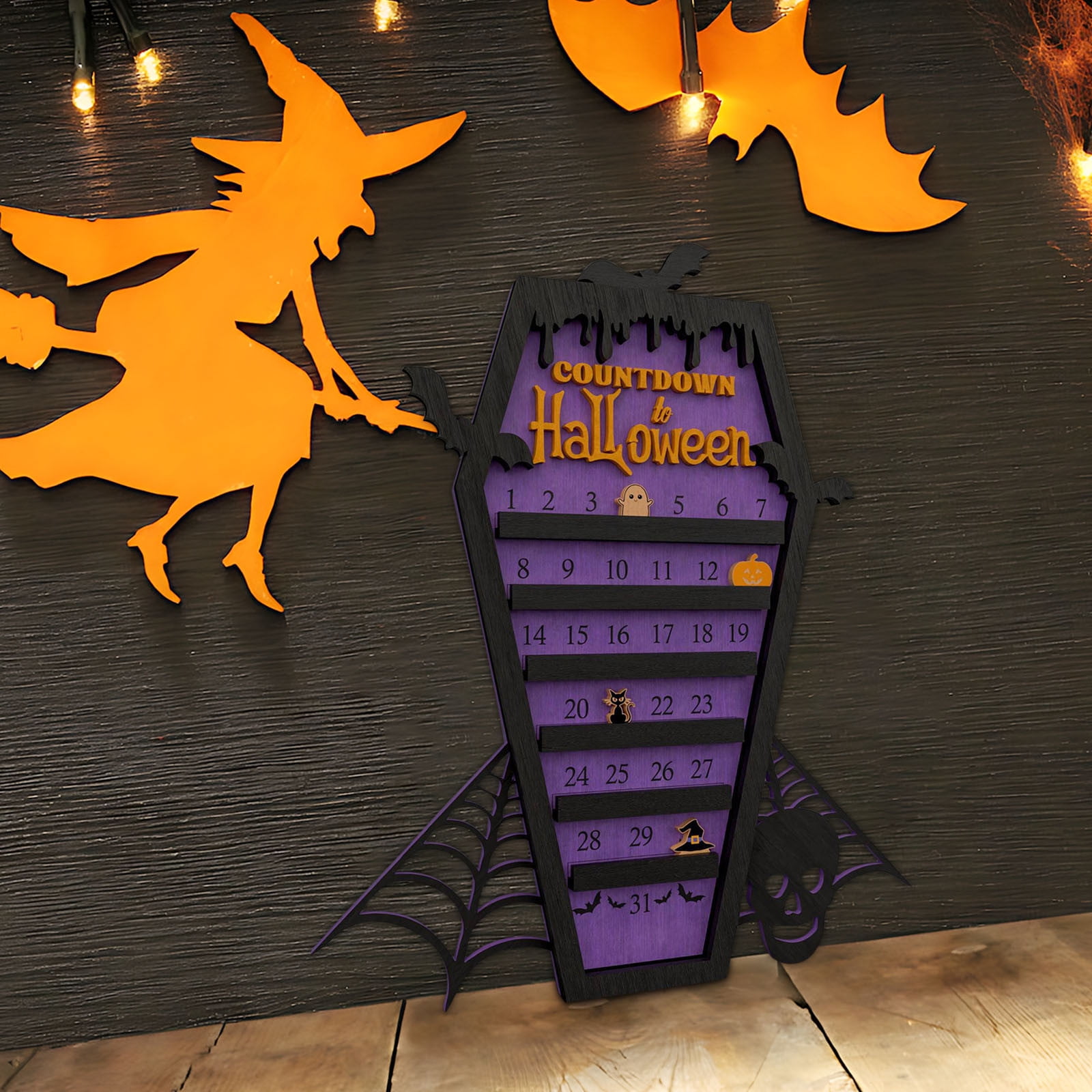 Gyedtr Halloween Advent Countdown Calendar, Funny Halloween Coffin ...