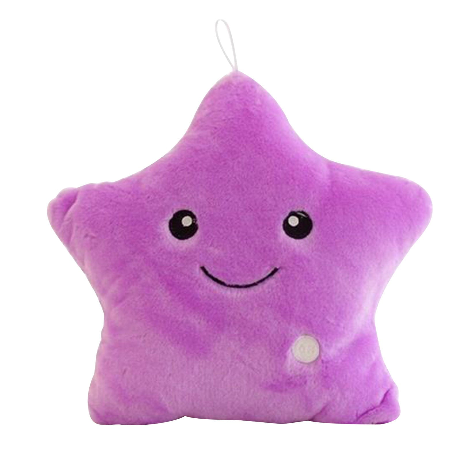 Gyedtr LED Star Stuffed Pillows Light Up Soft Faux Plush Toys Colorful ...