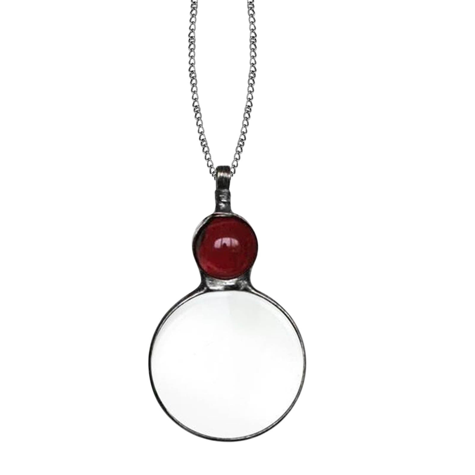 Gyedtr Magnify Glass Necklace for Women and Men- Magnify Pendant ...