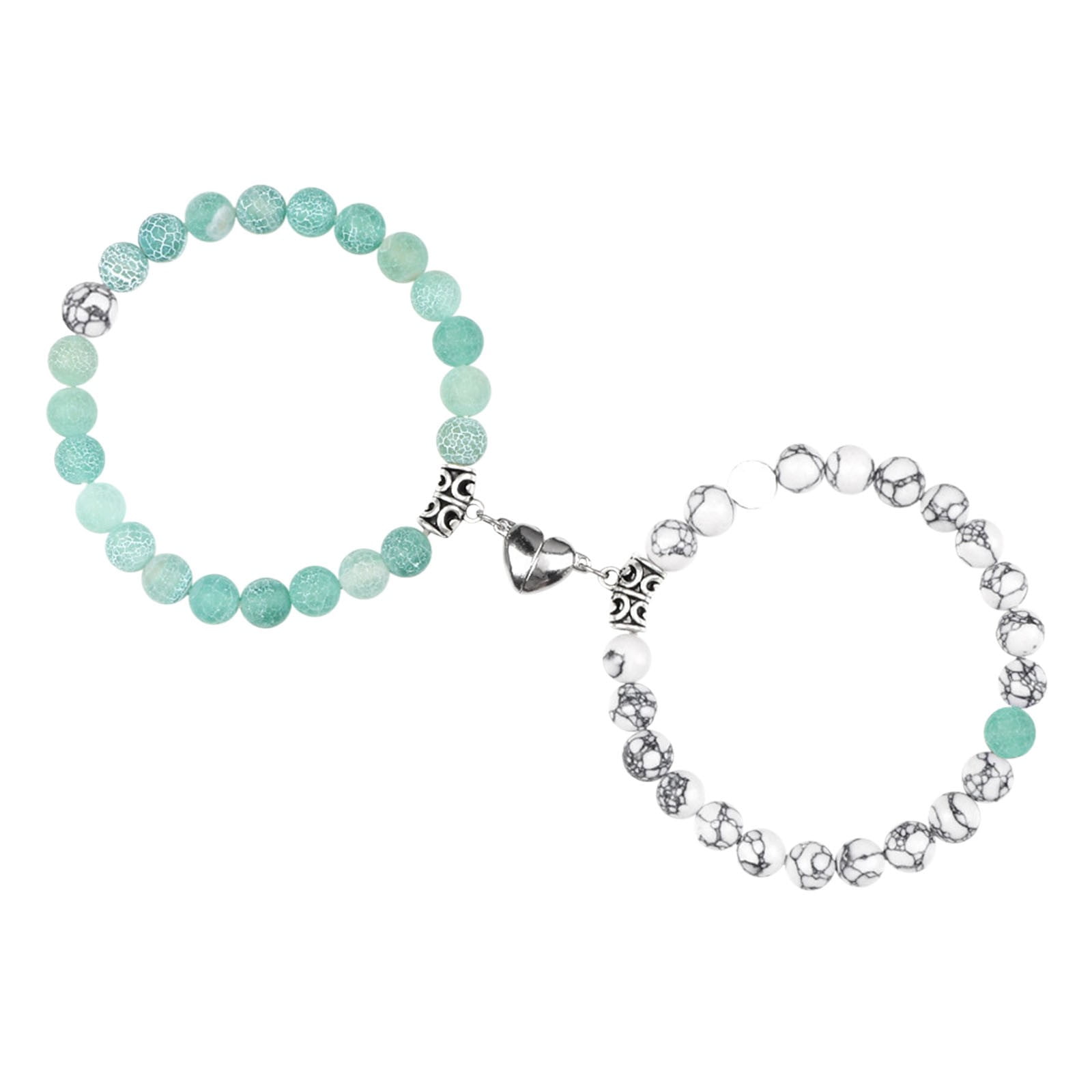 Gyedtr Matching Couple Bracelets Crystal Bracelets For Couples 1 Pair ...