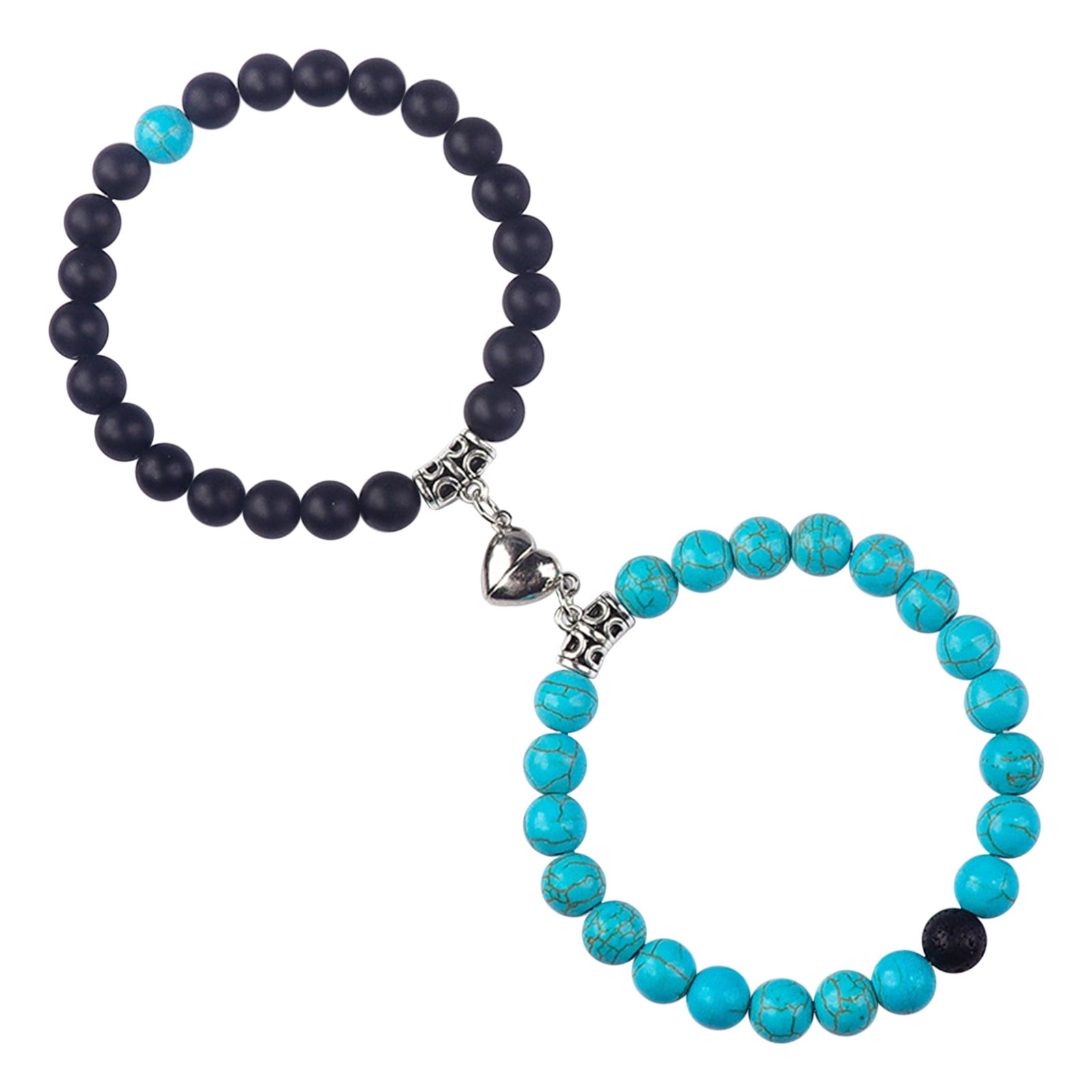 Gyedtr Matching Couple Bracelets Healing Crystal Bracelets For Couples ...