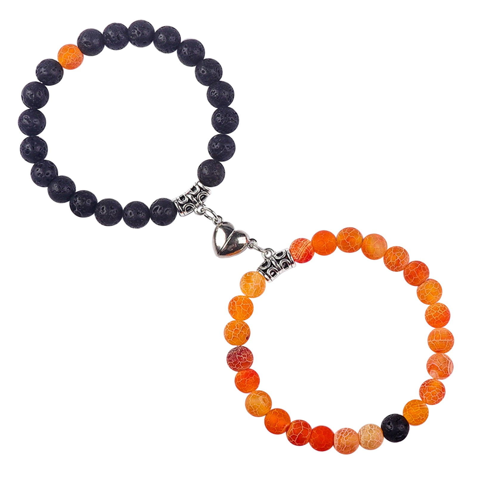 Gyedtr Matching Couple Bracelets Healing Crystal Bracelets For Couples ...