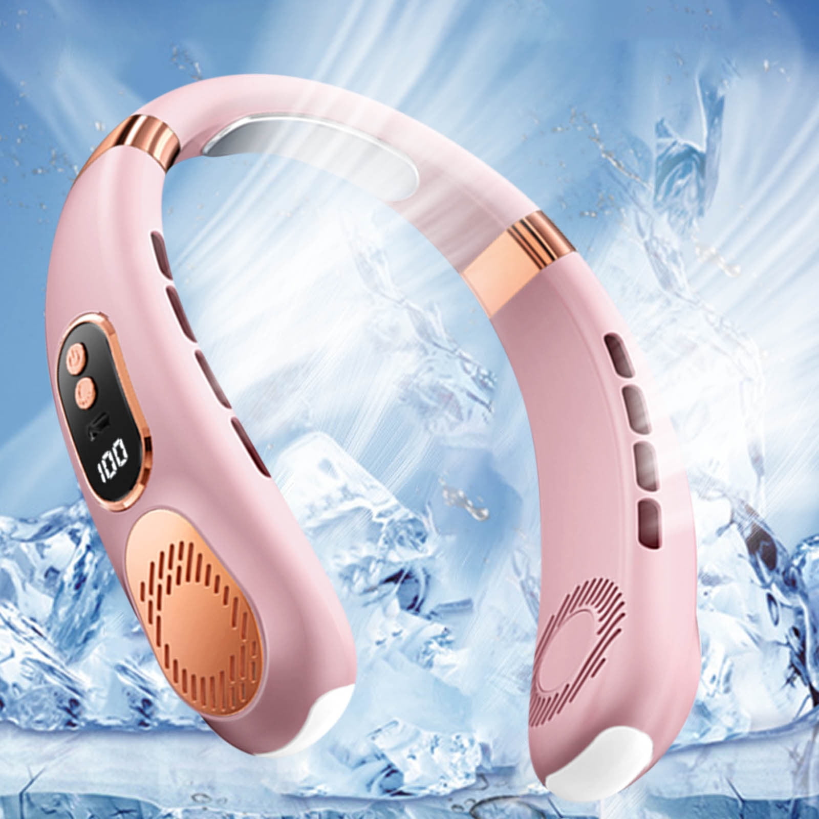 Gyedtr Neck Fan RechargeablePortable Neck Fan 360° Cooling Airflow ...