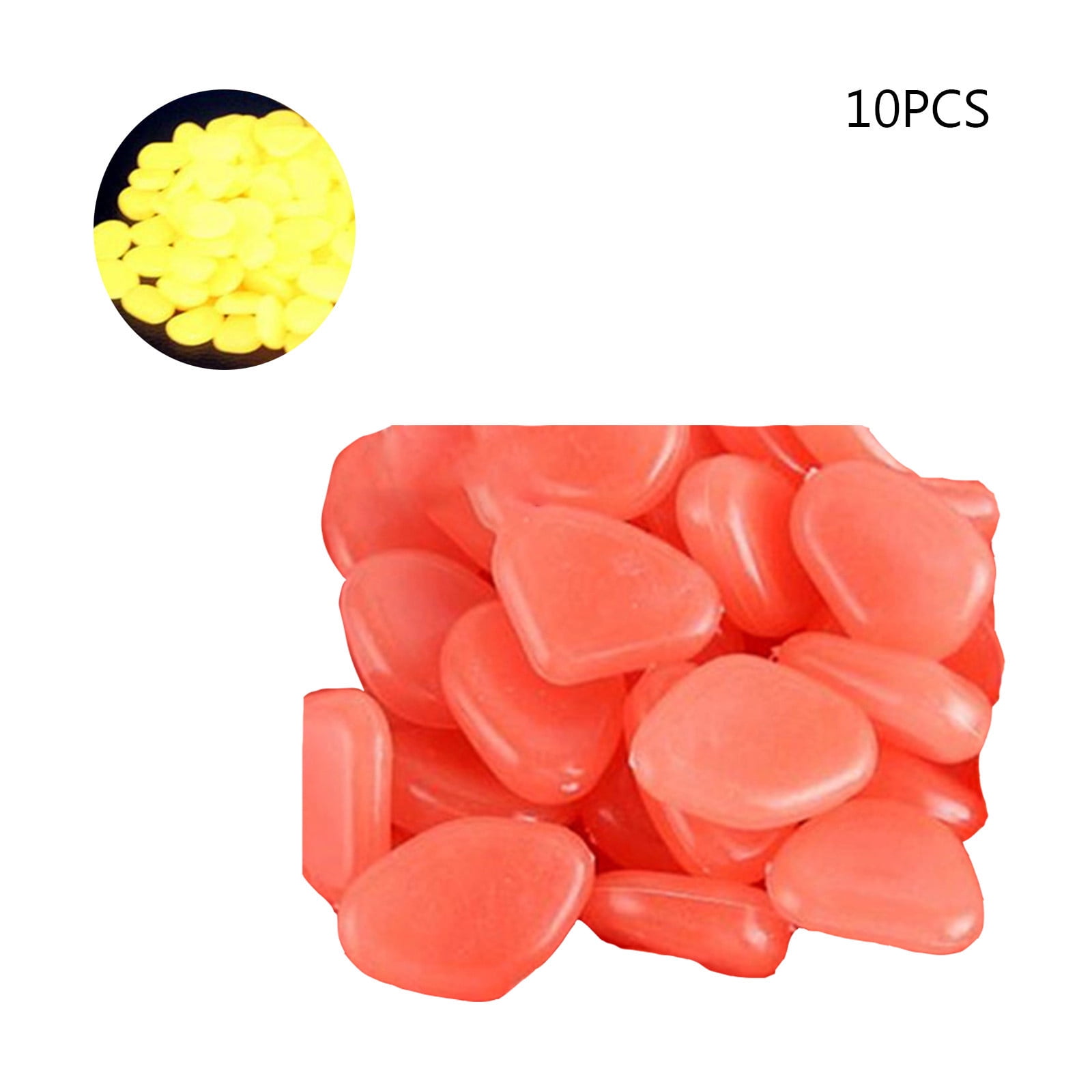 Gyedtr Pebbles - 10pcs Luminous Stones for Garden, Aquarium & Outdoor ...
