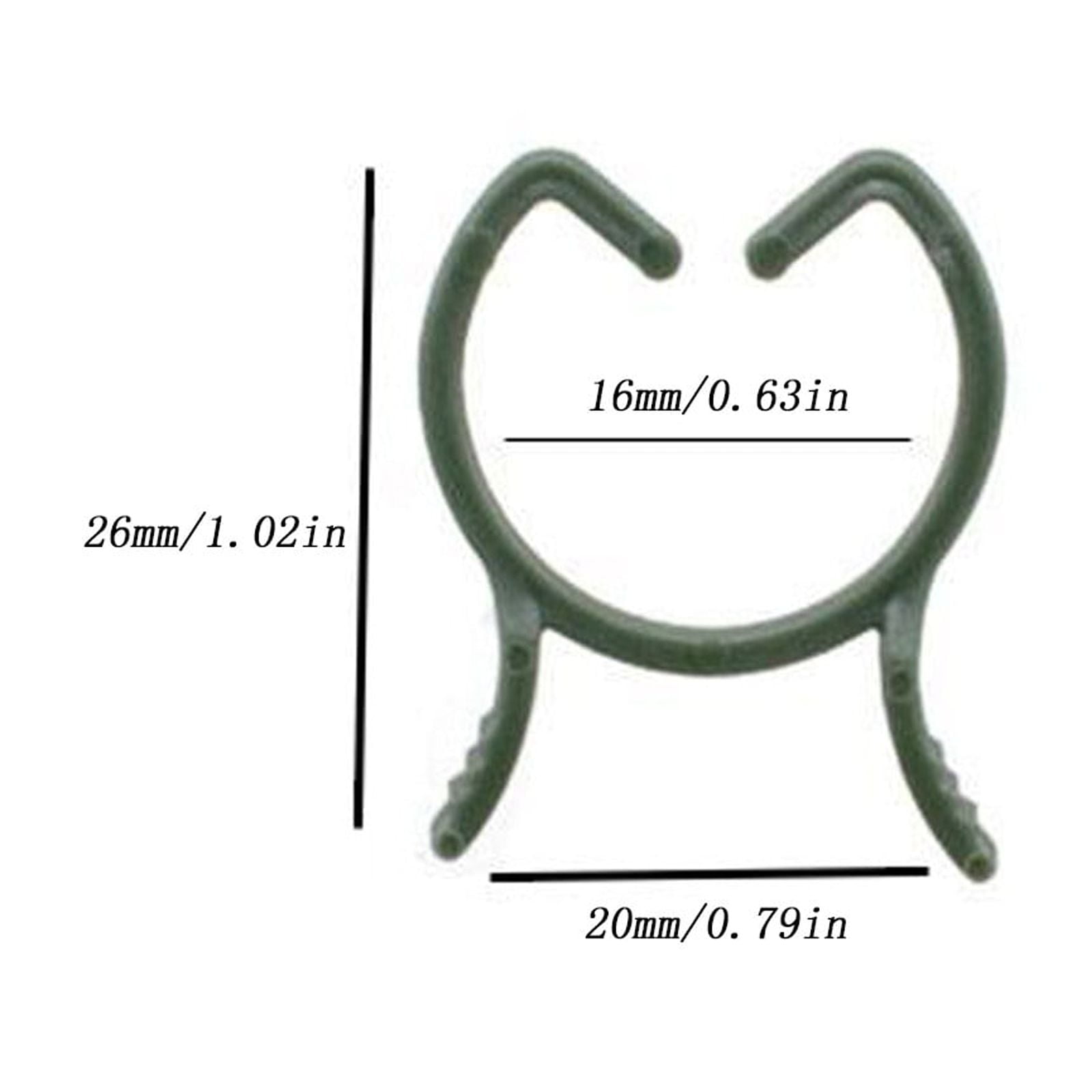 Gyedtr Plastic Gardening Clip Ring Buckles - 50-Pack Plant Binding ...