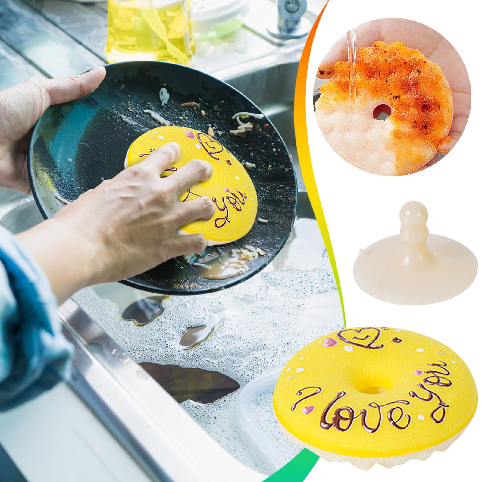 Gyedtr Rainbow Donut Stress Balls Slow Rising Donut Party Favors Stress ...