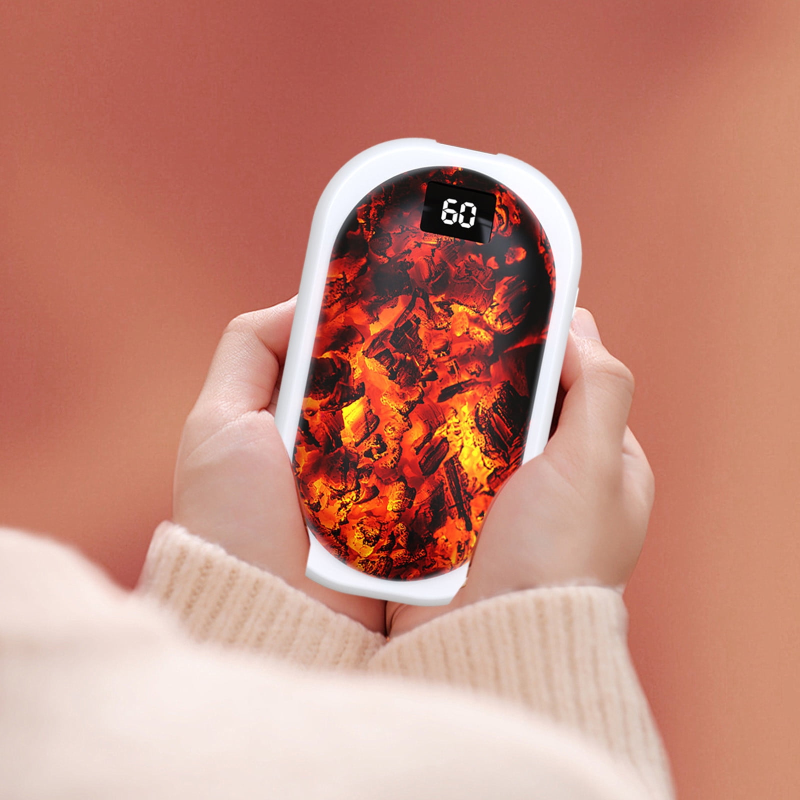 Gyedtr Rechargeable USB Double-Sided Hand Warmer & Power Bank Portable ...