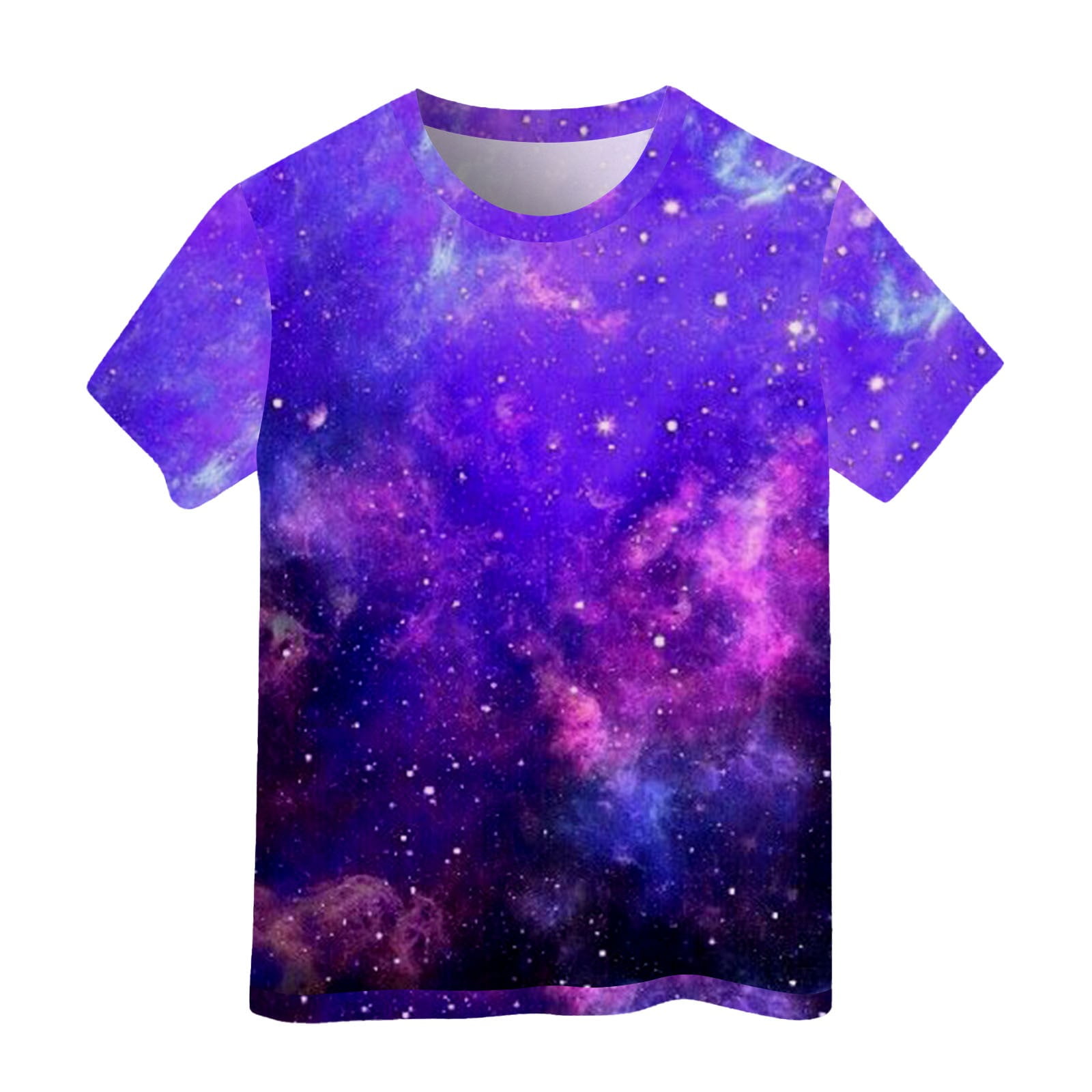 Gyexs Boys T Shirts Short Sleeve Galaxy Gradient Color Universe 3D ...
