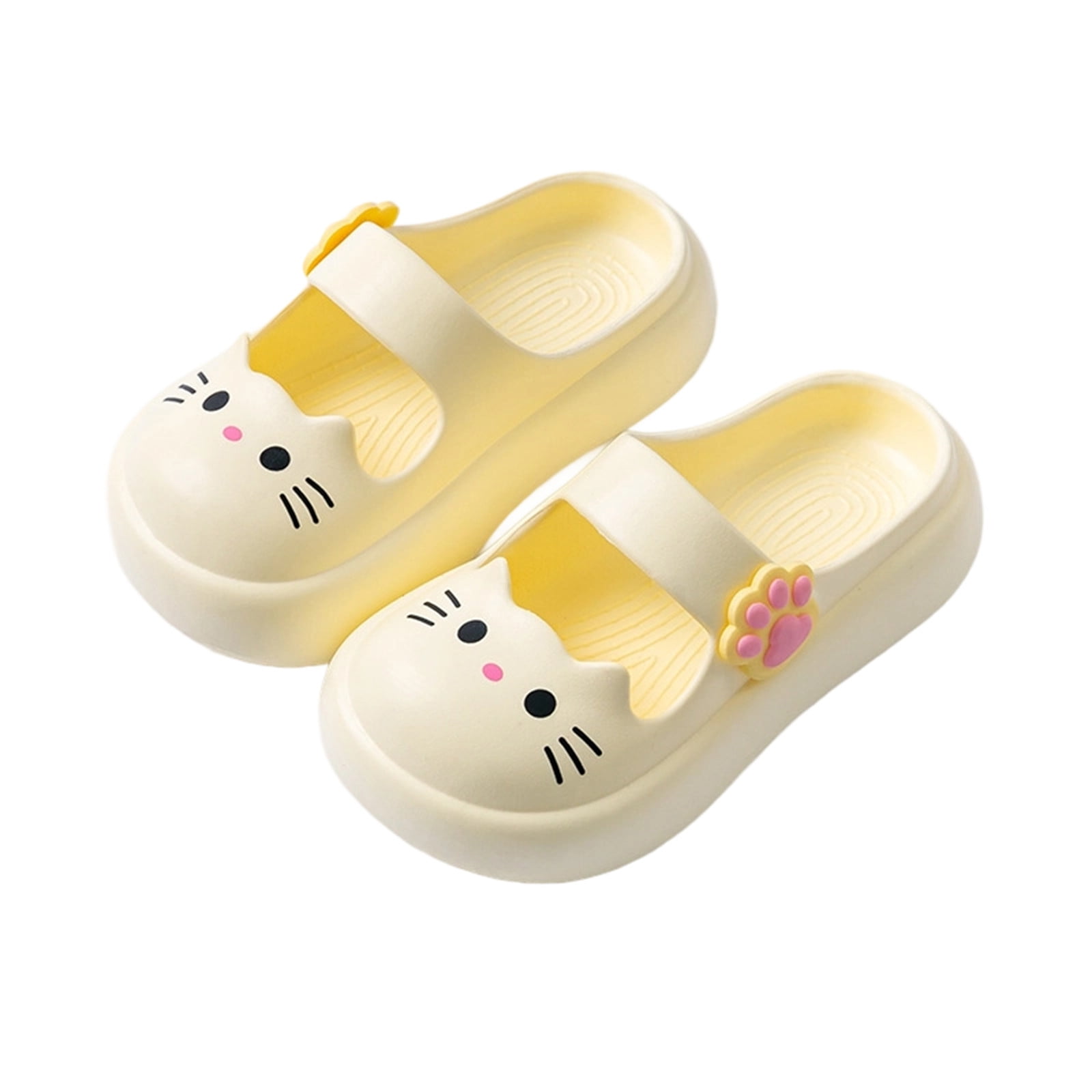 Gyexs Cloud Slides for Kids 9.5-10 Years Shower Slippers Bathroom Pool ...
