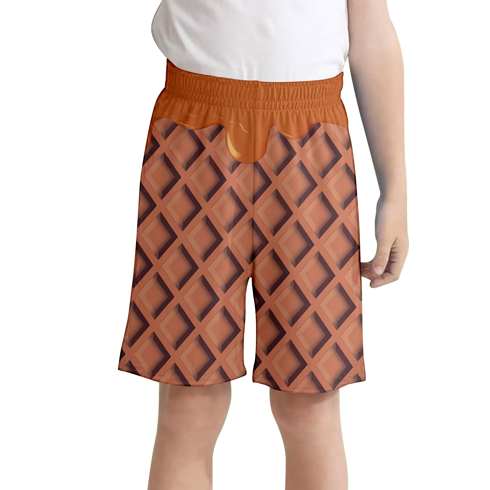 Gyexs Cool Shorts for Boys Ice Cream Drip Baseball Shorts Drip Shorts ...