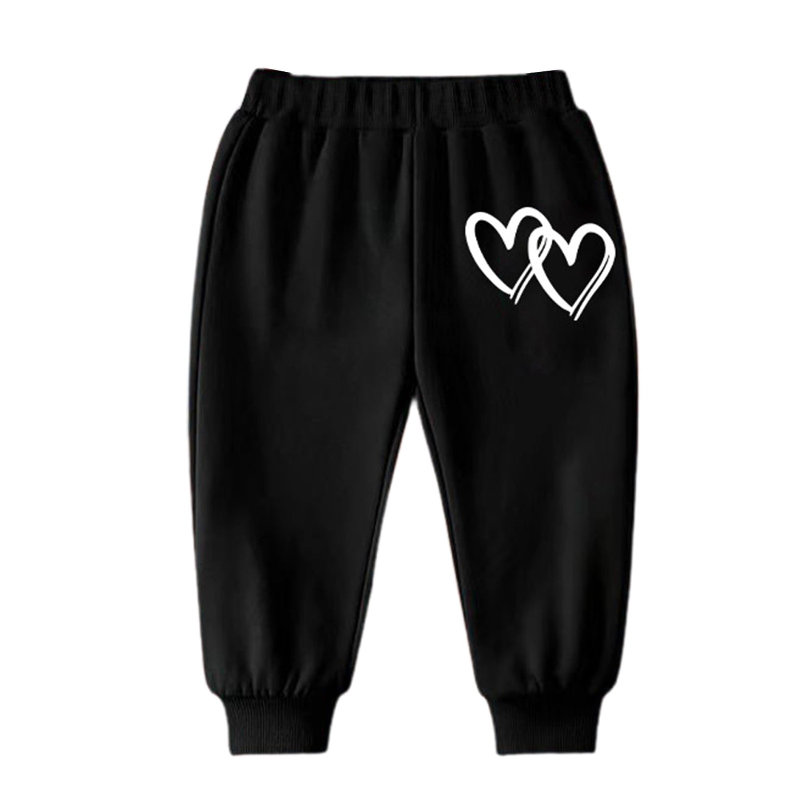 Gyexs Girls Jogger Pants Elastic Waist Drawstring Pants Back To School ...