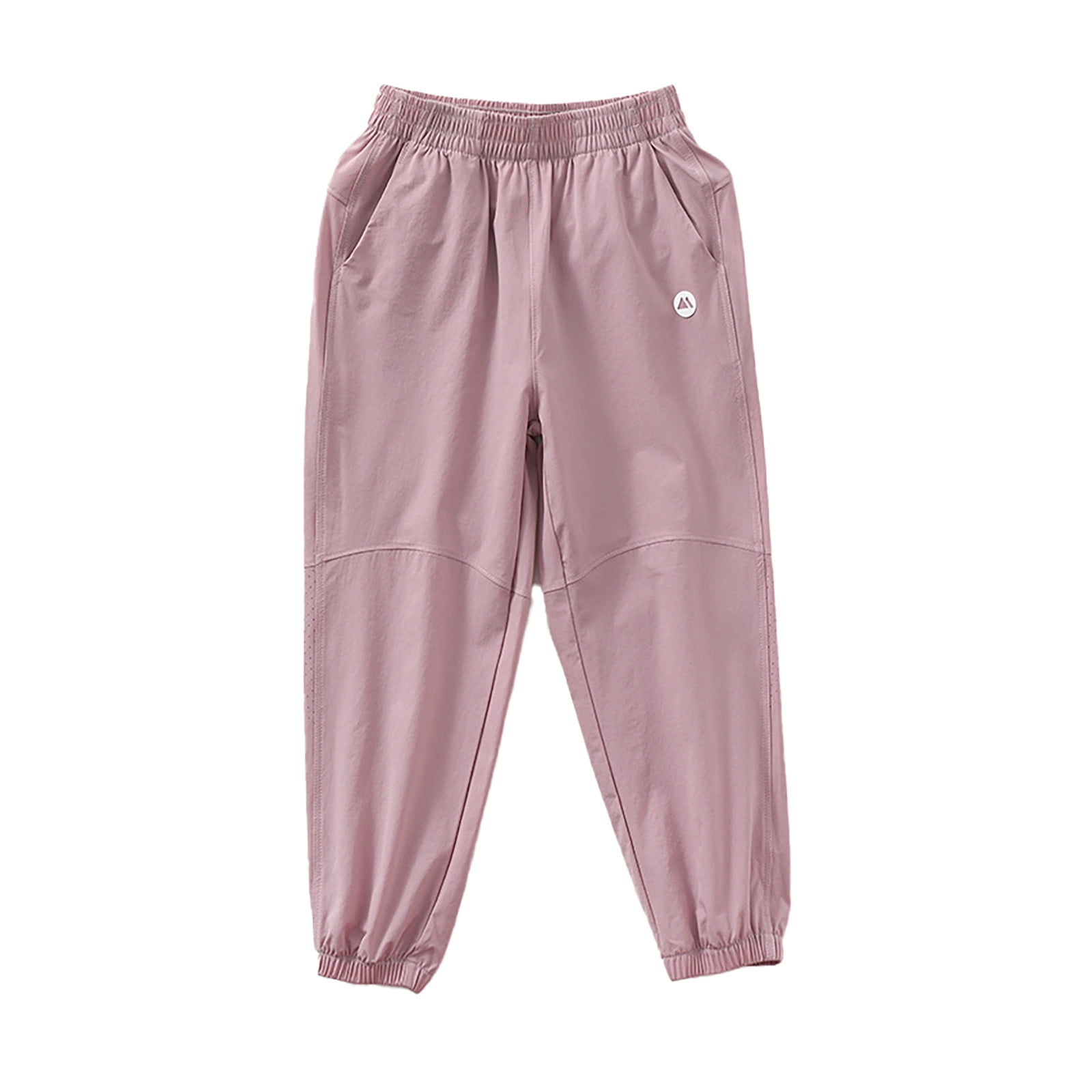 Gyexs Girls Linen Pants Lightweight Cargo Hiking Sweatpants Girl's ...