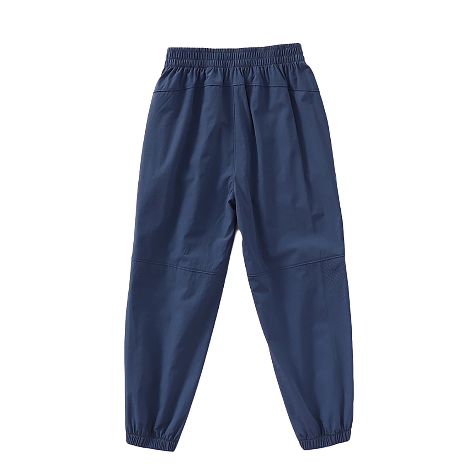 Gyexs Khaki Uniform Pants for Girls Elastic Waistband Athletic Pants ...