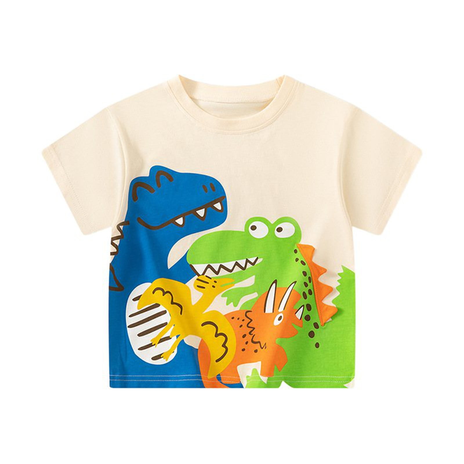 Gyexs Little Boys Shirts 3T-4T Kids Shirts for Boy Cartoon Print Short ...