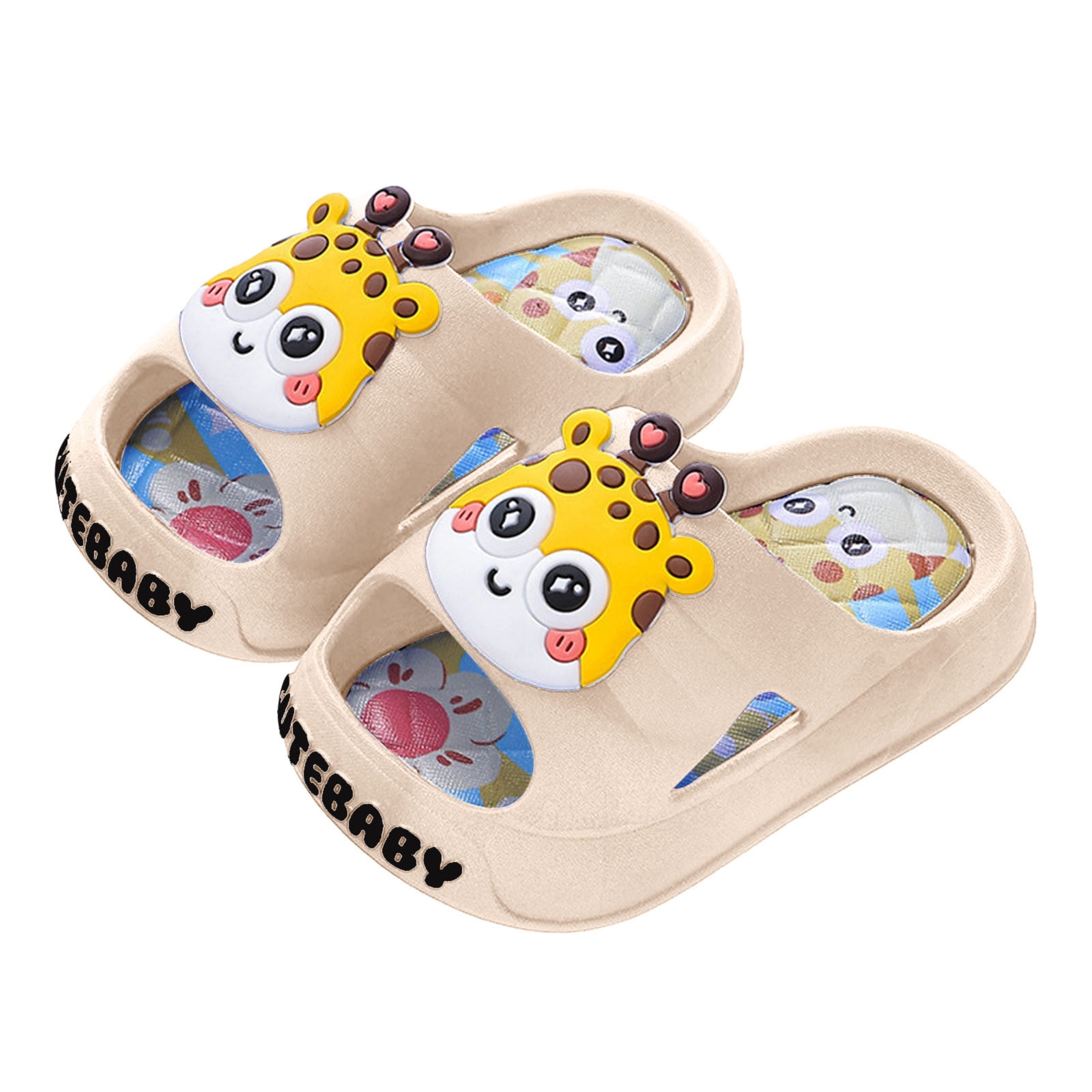 Gyexs Toddler Kids Slides Sandals 14.5 Beach Pool Shower Slides Home ...