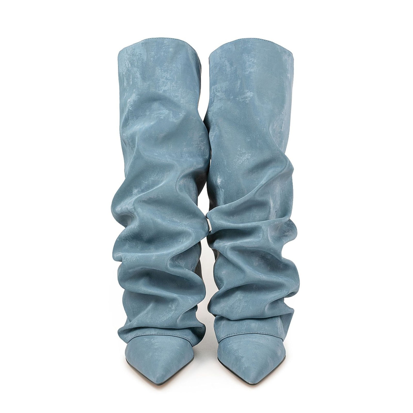 Gyexs Wide Calf Knee High Boots for Women Chunky High Heel Boots ...