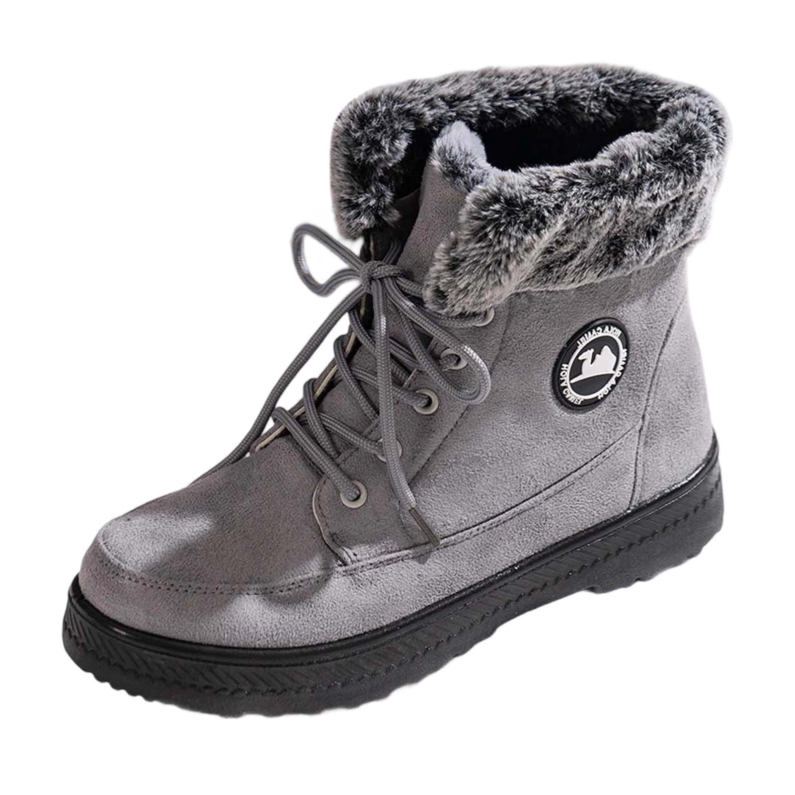 Gyexs Women's Snow Boots Size 11, Winter Shoes Women Boots, Static ...