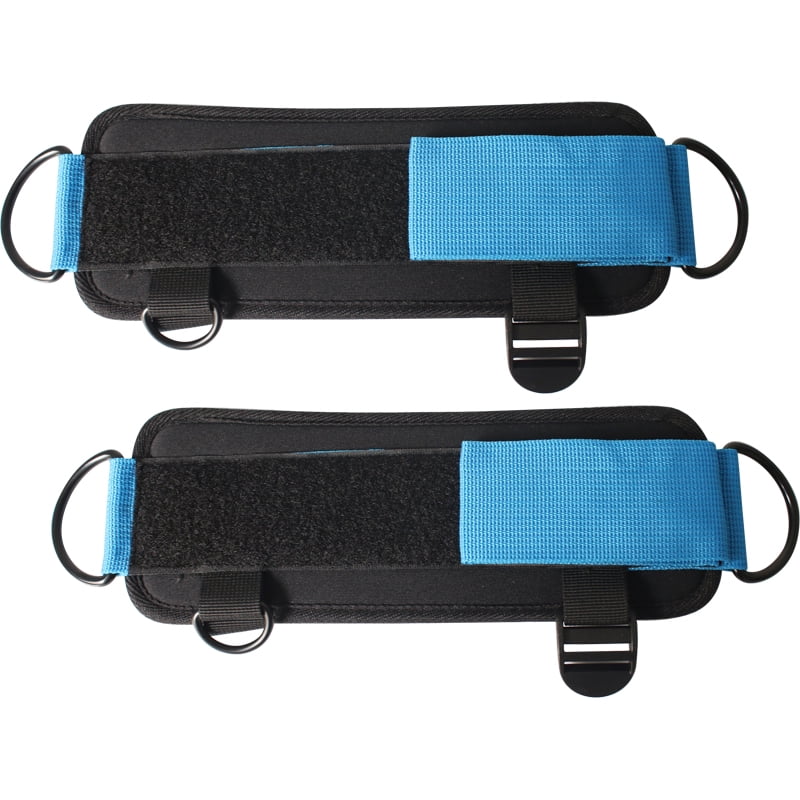 Gym Ankle Straps Double D-Ring Adjustable Neoprene Padded Cuffs Ankle ...