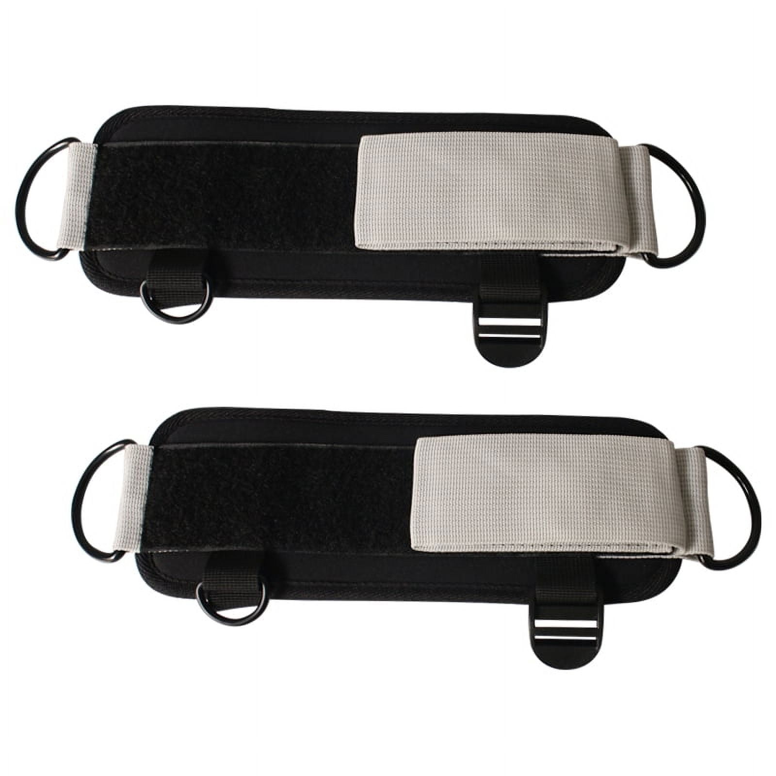 Gym Ankle Straps Double D-Ring Adjustable Neoprene Padded Cuffs Ankle ...