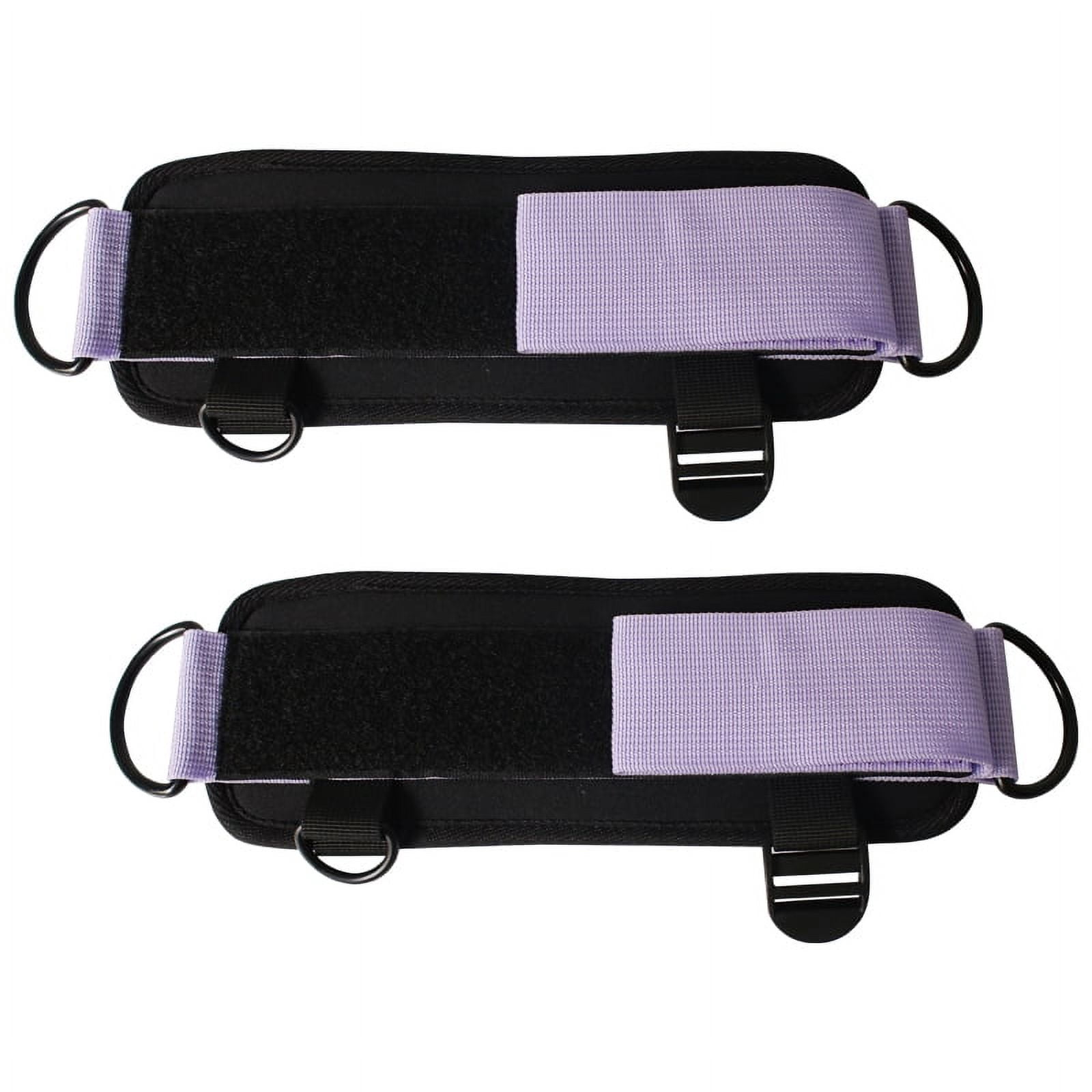 Gym Ankle Straps Double D-Ring Adjustable Neoprene Padded Cuffs Ankle ...