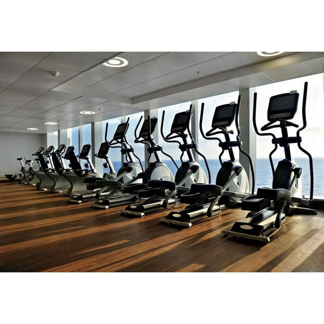 Gym Backdrop Equipment Weightlifting Exercise Sports Fitness Room ...