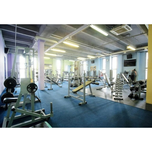 Gym Backdrop Equipment Weightlifting Exercise Sports Fitness Room ...