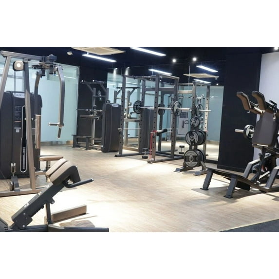 Gym Backdrop Equipment Weightlifting Exercise Sports Fitness Room ing ...