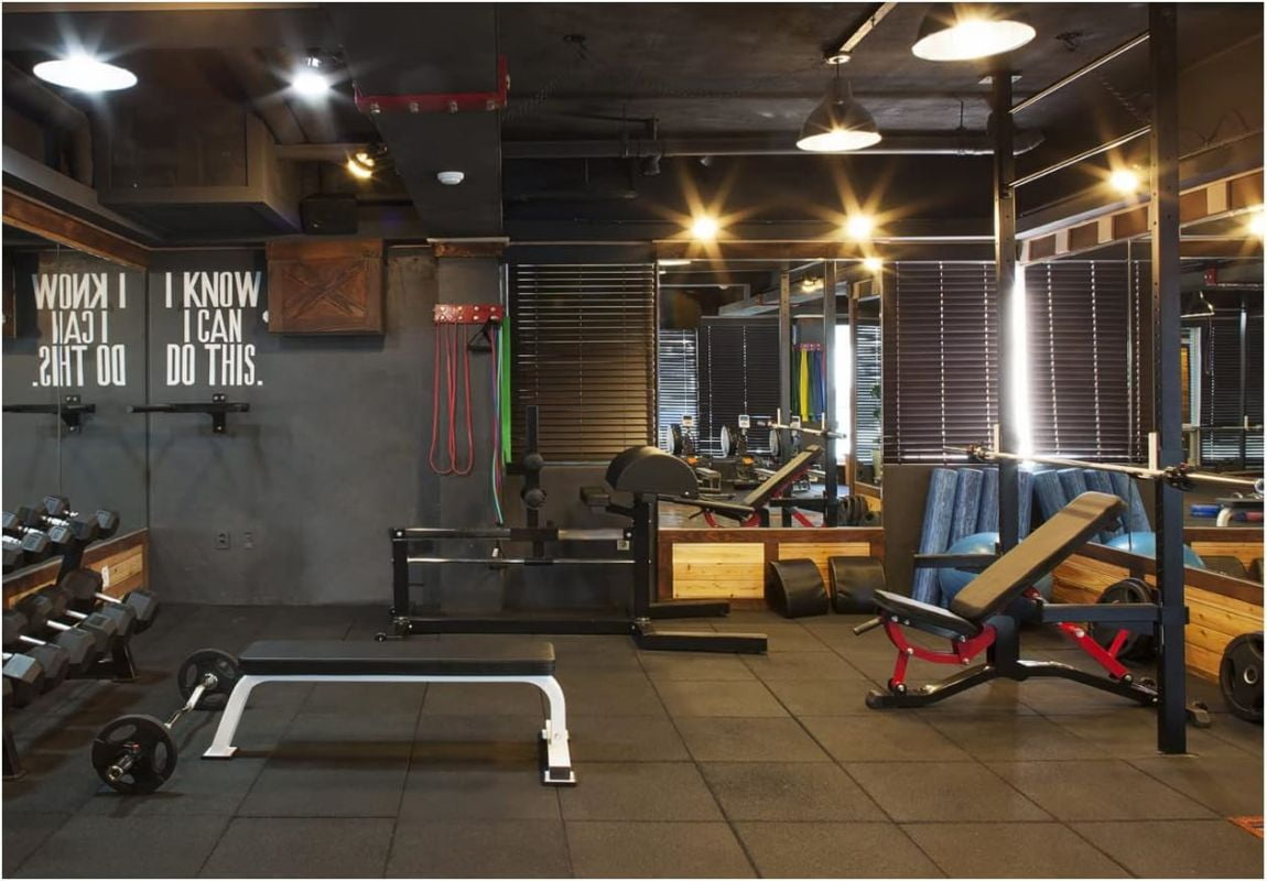 Gym Backdrop Weightlifting Equipment Muscle ing Fitness Banner Exercise ...