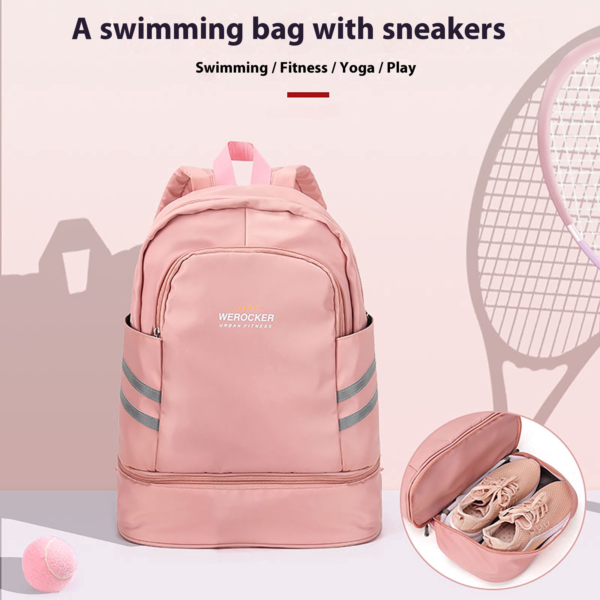 Gym Backpack For Women Waterproof Backpack With Shoe Compartment ...
