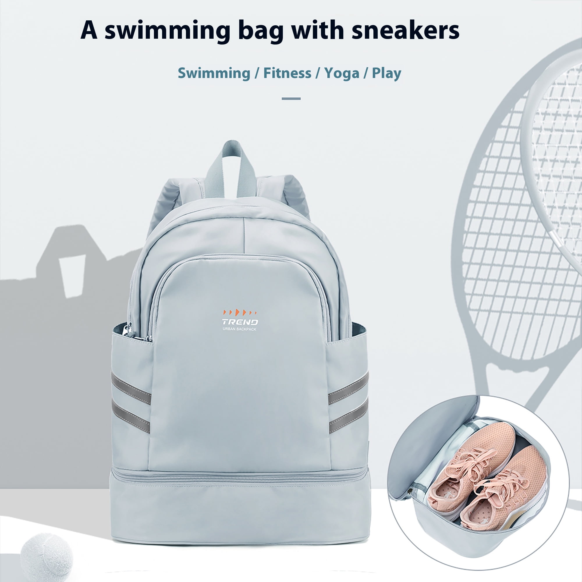 Gym Backpack For Women Waterproof Backpack With Shoe Compartment ...