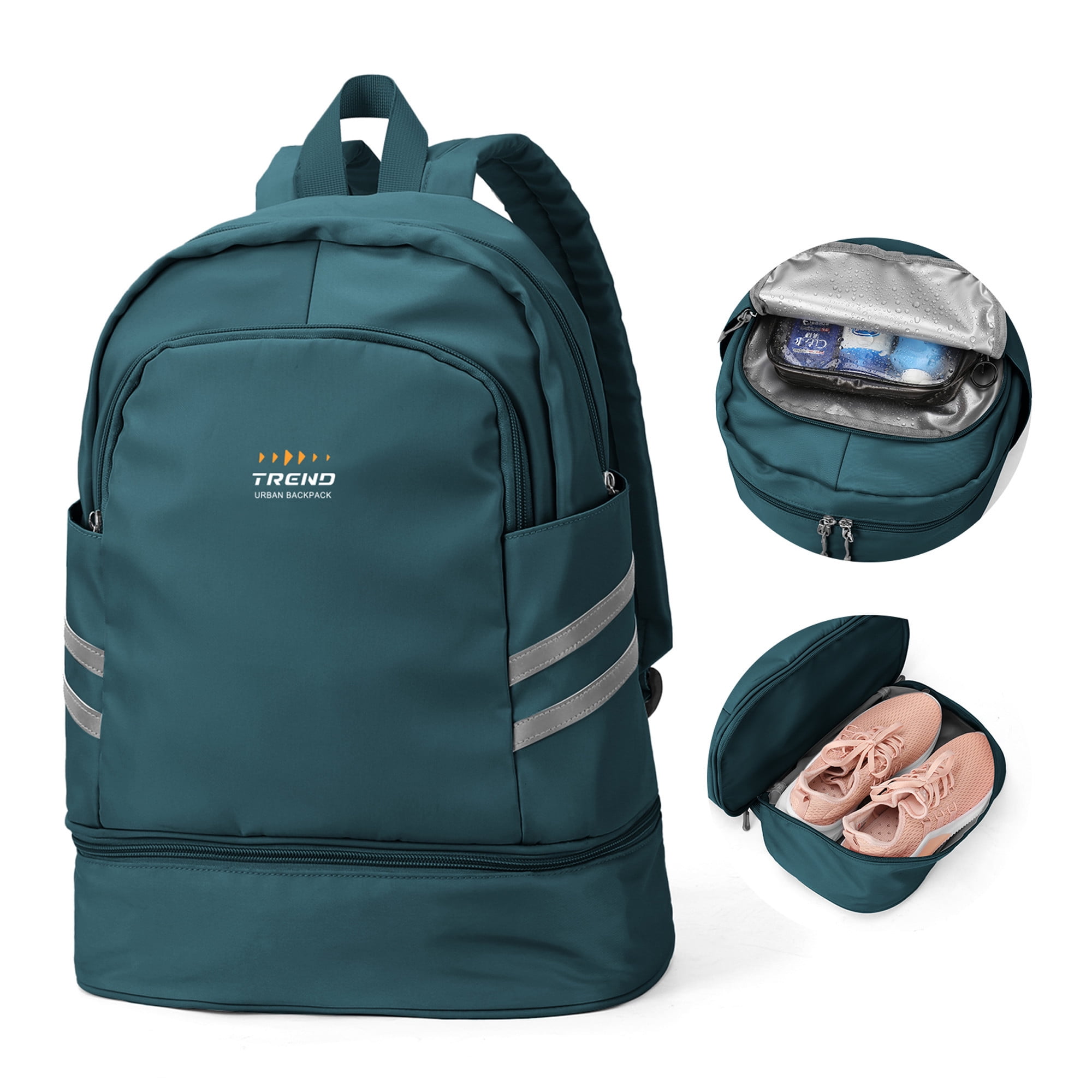 Gym Backpack for Women with Shoes Compartment & Wet Pocket, Large Women ...