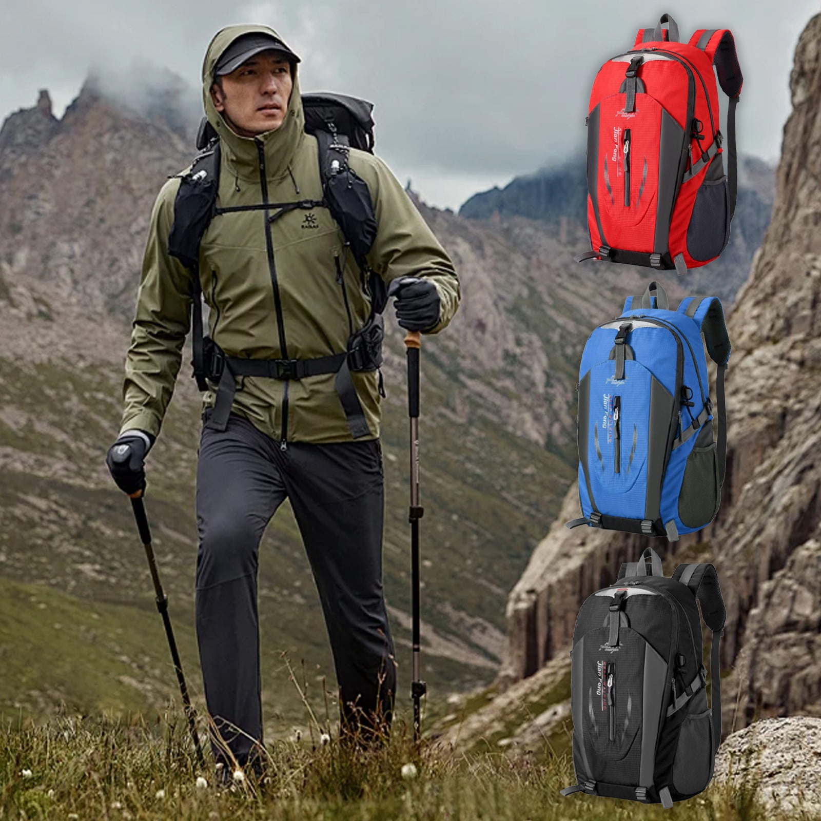 Gym Bag Hiking Backpack Camping Hiking Daypacks 30L Lightweight ...