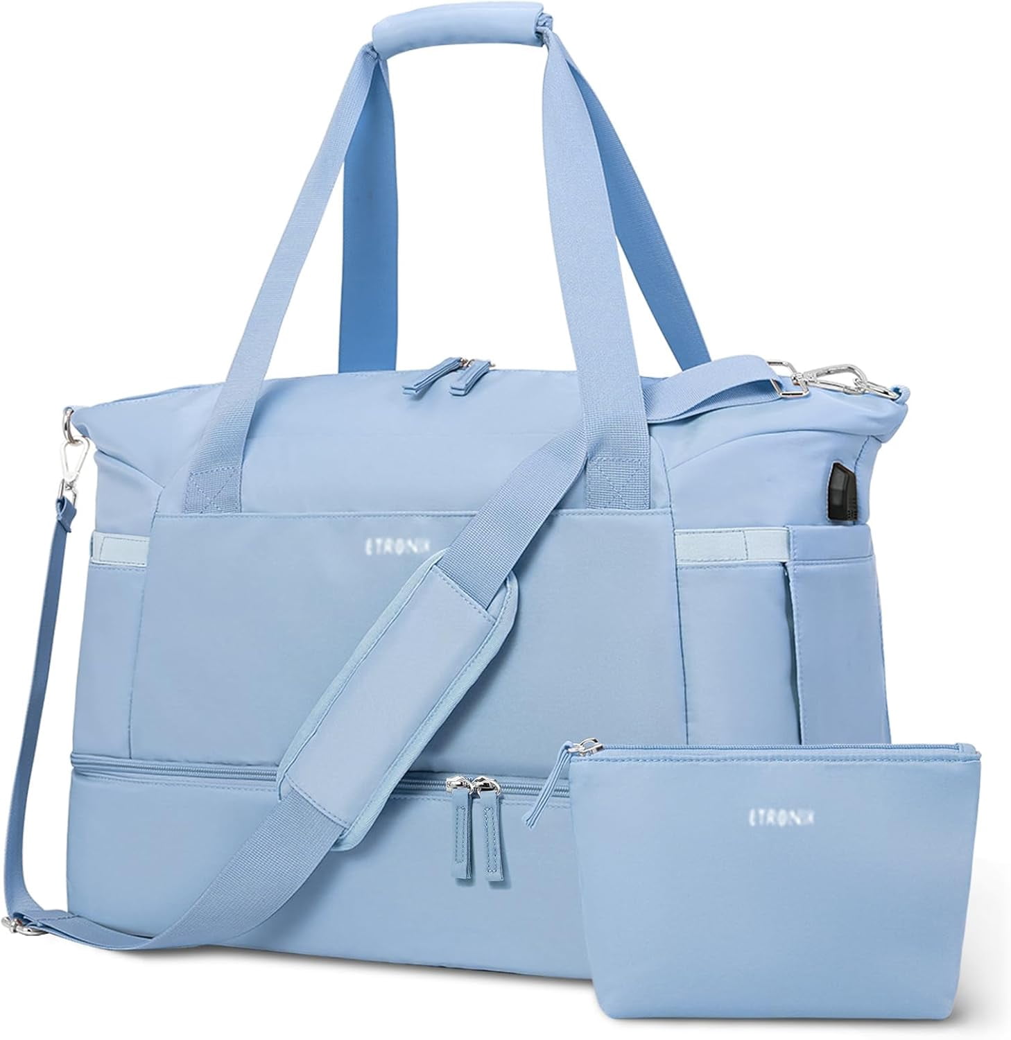 Gym Bag for Women, Personal Item Travel Bag with Shoes Compartment ...