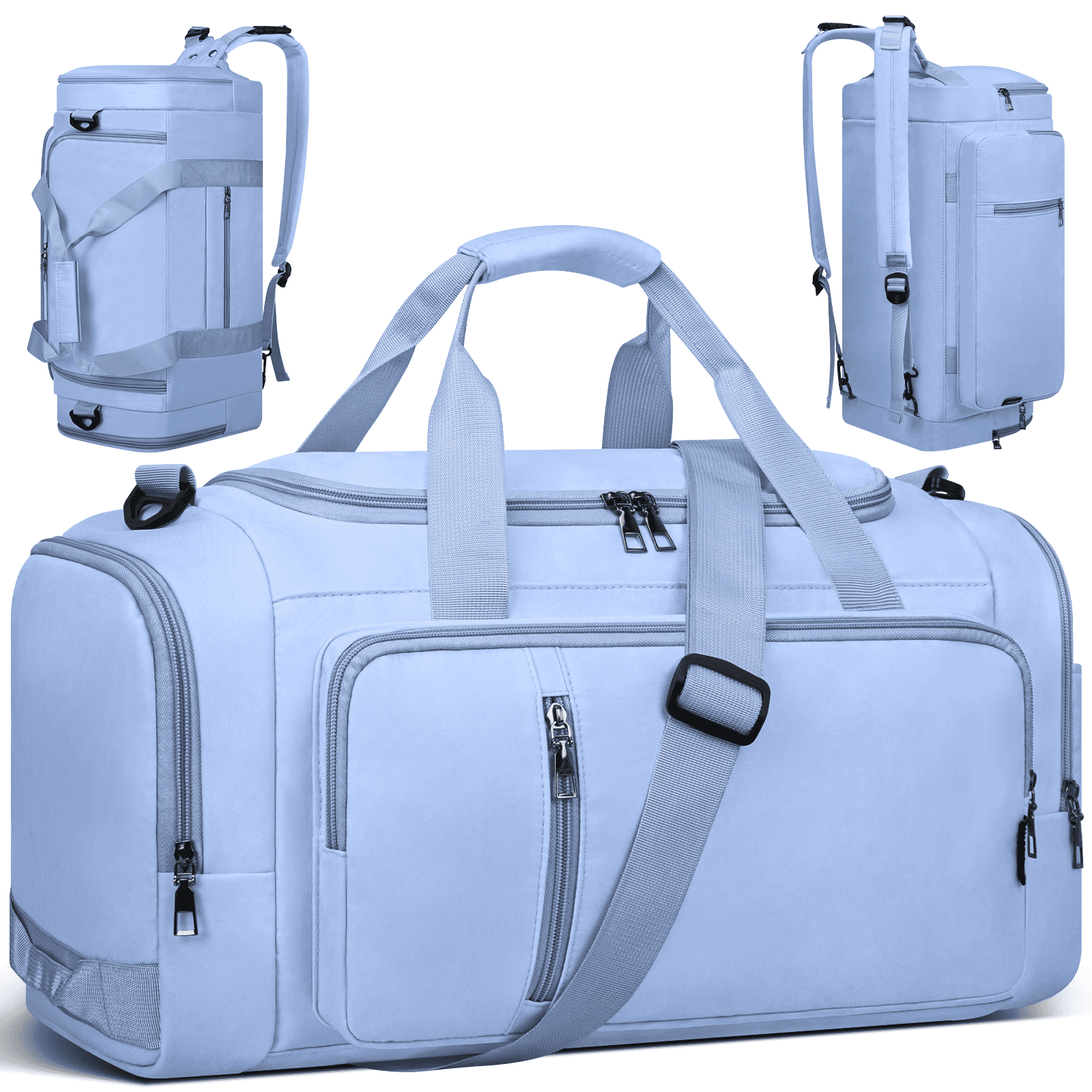 DAKOMM 40L Travel Duffel Bag, Waterproof Gym Bag with Shoe Compartment ...