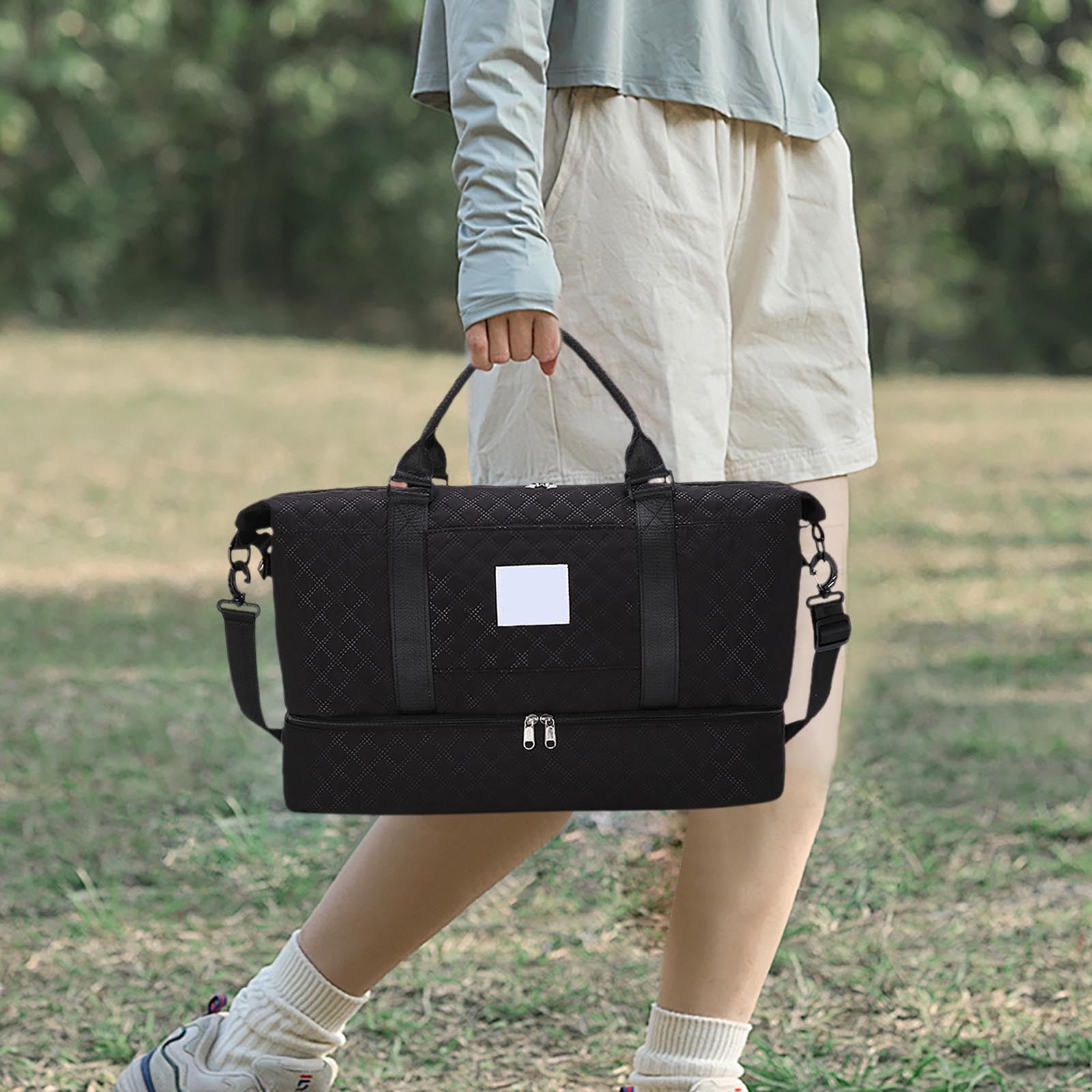 Gym Bags for Women Sports Duffle Bag with Shoes Compartment Lightweight ...