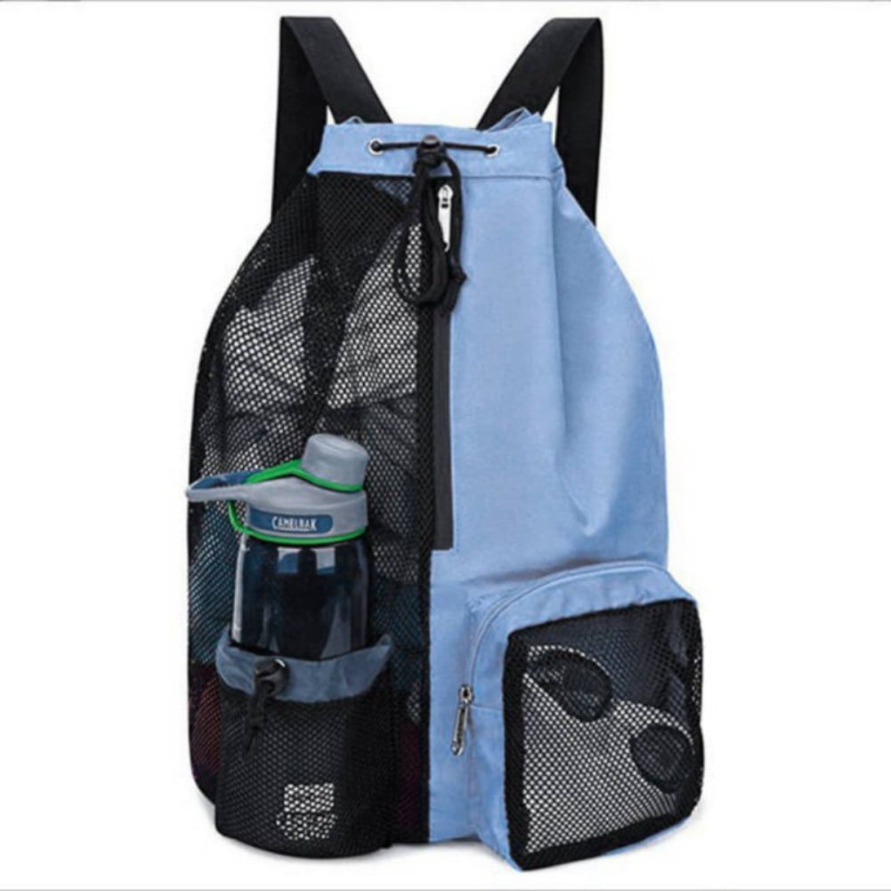 Gym Bags for Swimming Pool Sports Beach Mesh Drawstring Backpack for ...