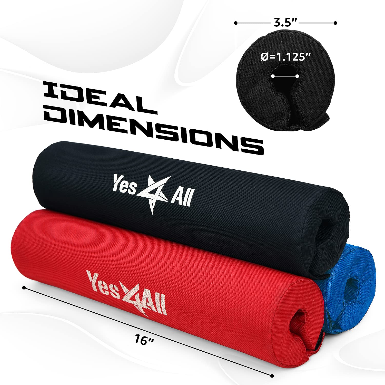 Gym Barbell Cushion Pad, Thick Foam Shoulder Protector for Squat Lunge ...