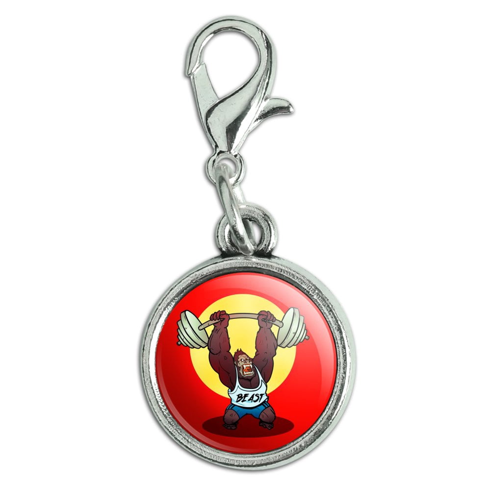Gym Beast Lifting Weights Weightlifting Strength Training Antiqued ...