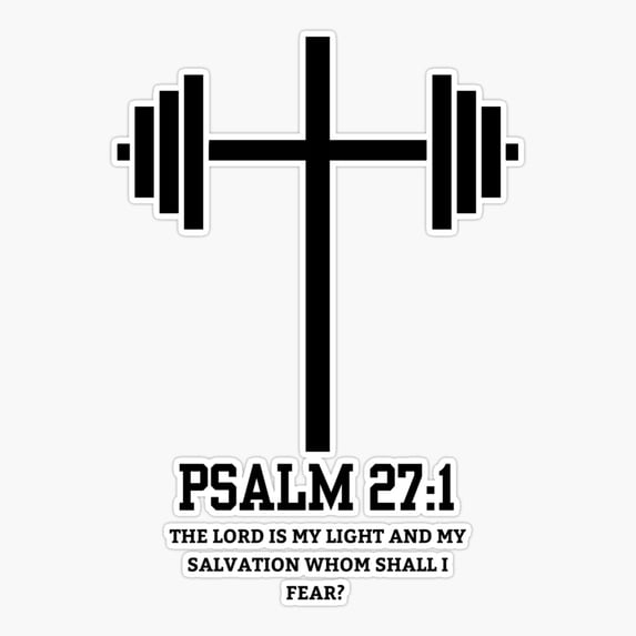 Gym Cross Sticker - Walmart.com