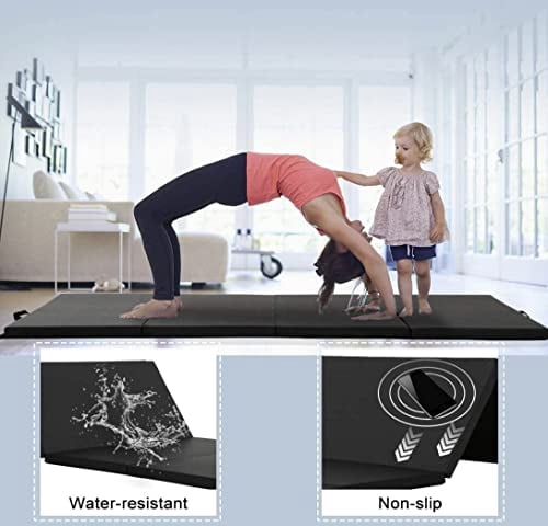 Gym Exercise Mat Thick Gymnastics Mat Home Floor Gym Mat 4x8x2 Folding ...