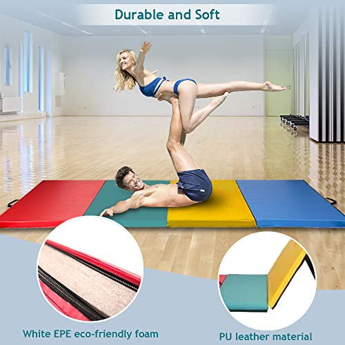 Gym Exercise Mat Thick Gymnastics Mat Home Floor Gym Mat 4x8x2 Folding ...