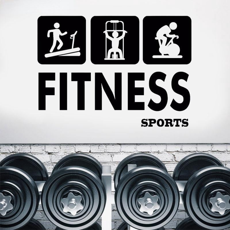 Gym Fitness Sports Health Beauty Signboard Stickers Motivation ...